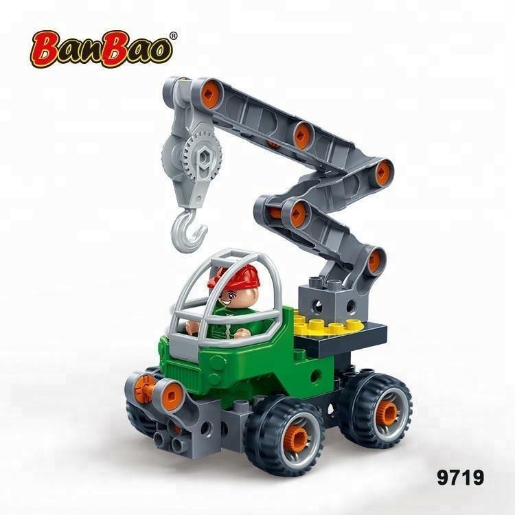 Jual BanBao Learning Tools Mobile Crane 9719 Building Blocks Toy Mainan ...