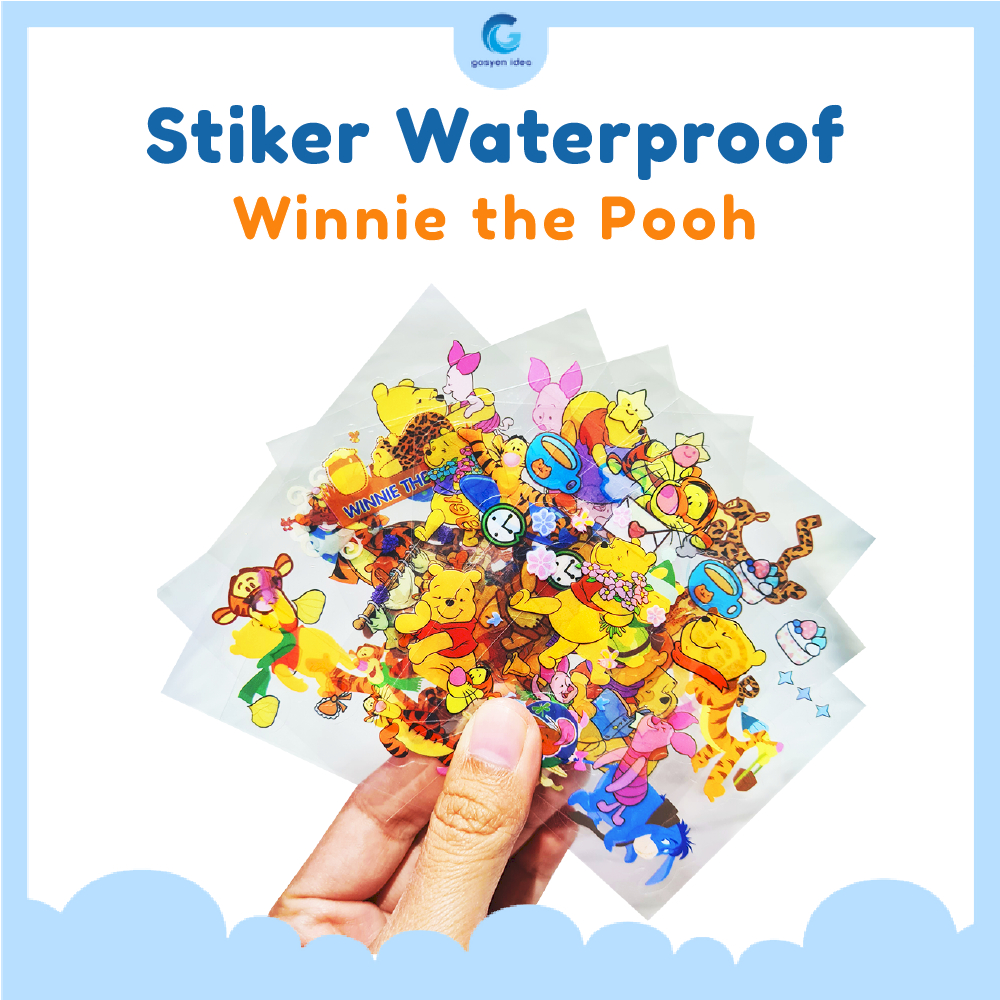 Jual STICKER NONO WINNIE THE POOH [ECER] WATERPROOF / 1 LEMBAR STIKER ...
