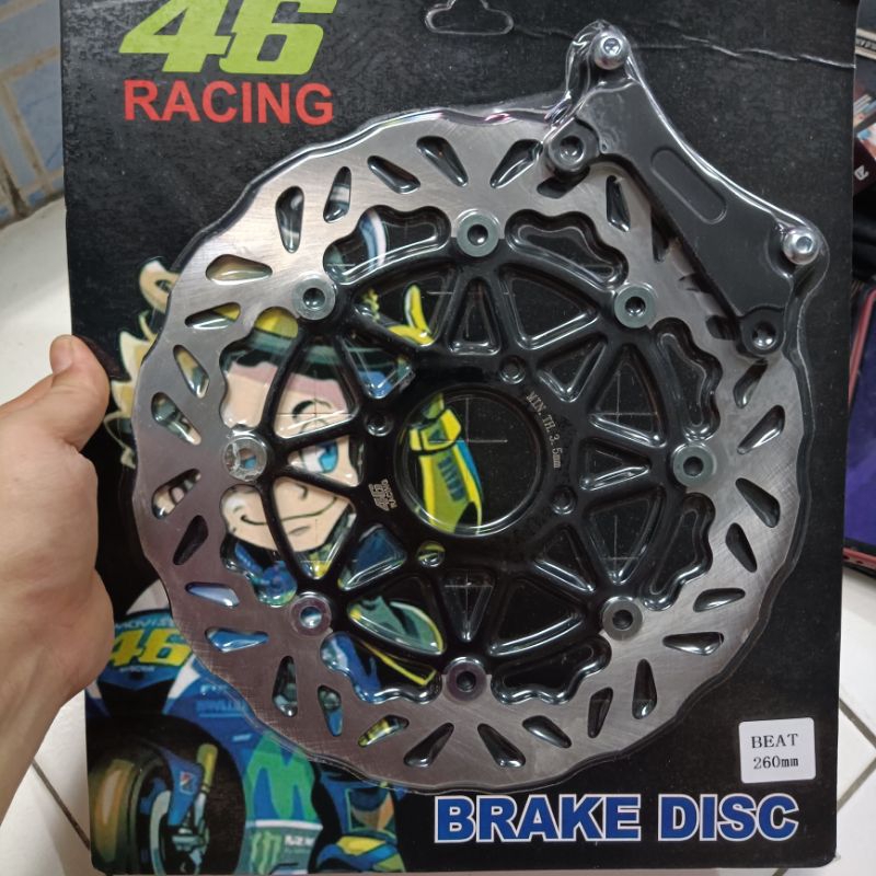 Jual DISK PIRINGAN DEPAN MOTOR BEAT 260MM 4 LUBANG/PIRINGAN DEPAN MOTOR ...