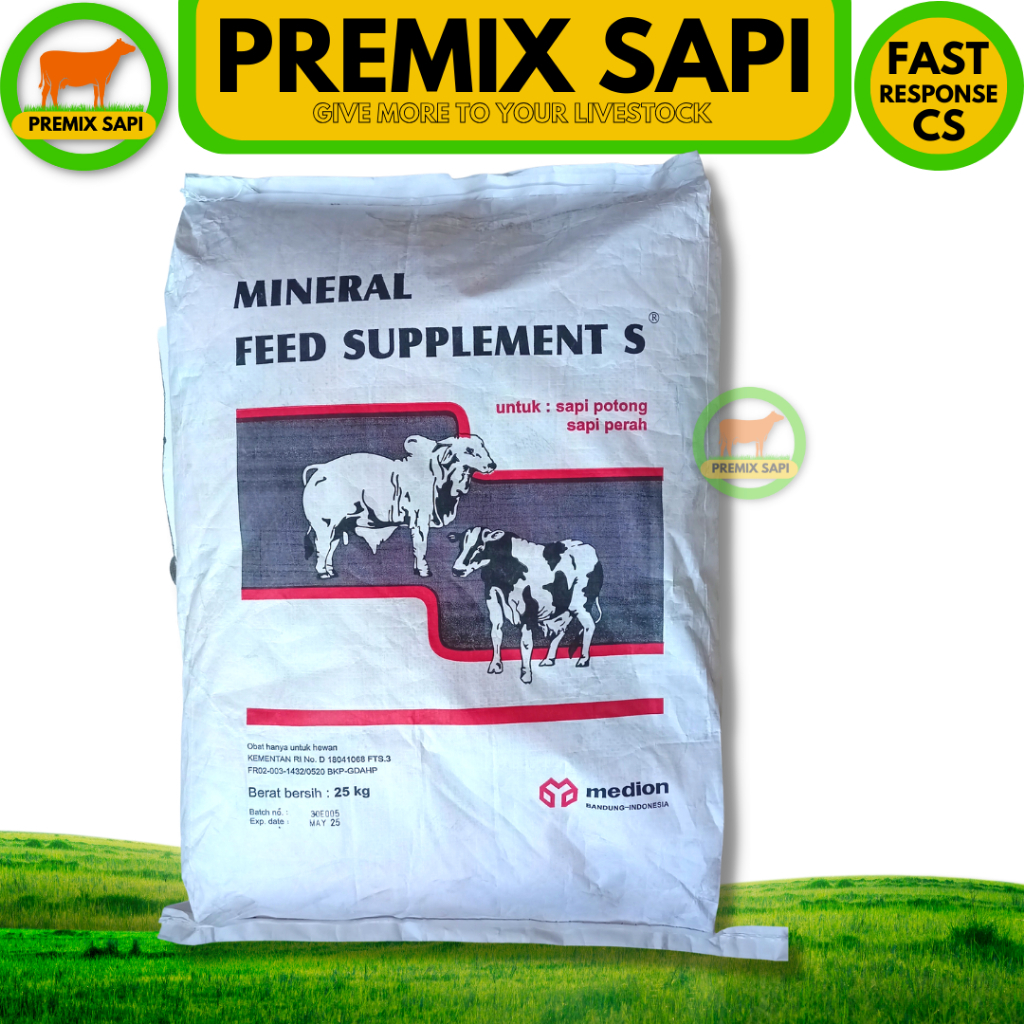 Jual MINERAL FEED SUPPLEMENT S MINERAL SAPI MEDION 1 SAK 25KG | Shopee ...