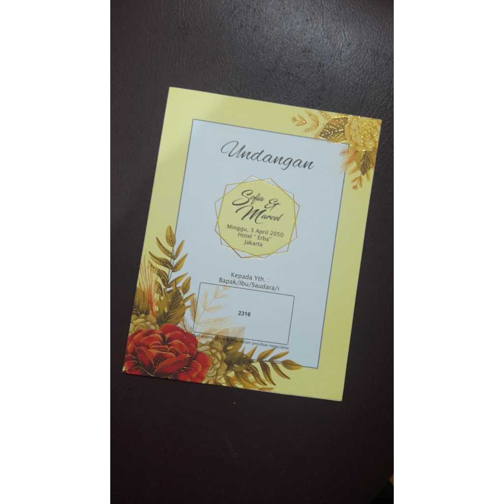 Jual UNDANGAN ERA BARU 2316 UNDANGAN NIKAH UNDANGAN PERNIKAHAN WEDDING ...