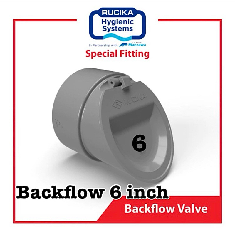 Jual [BARANG READY] UK 6” Backflow valve 6 inch rucika anti kecoak anti ...