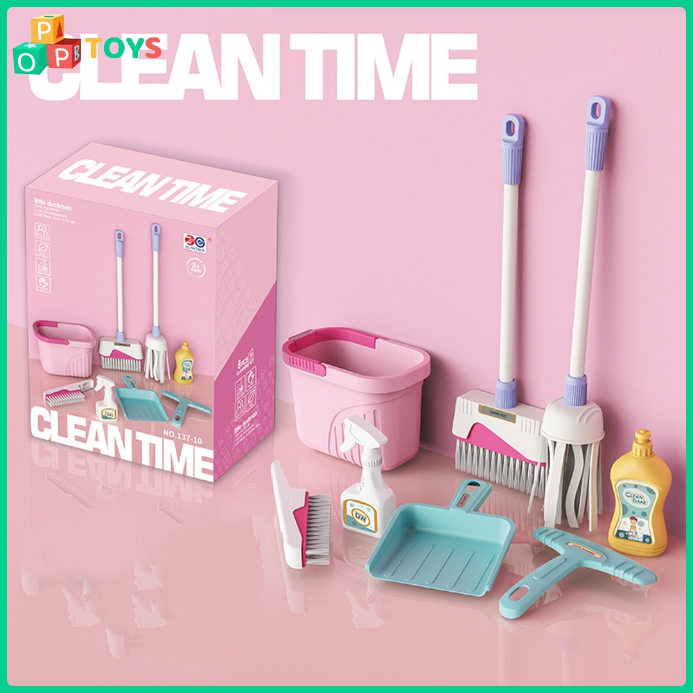 Jual POPTOYS Mainan Cleaning Set Mainan Sapu Bersih Pretend Plays ...