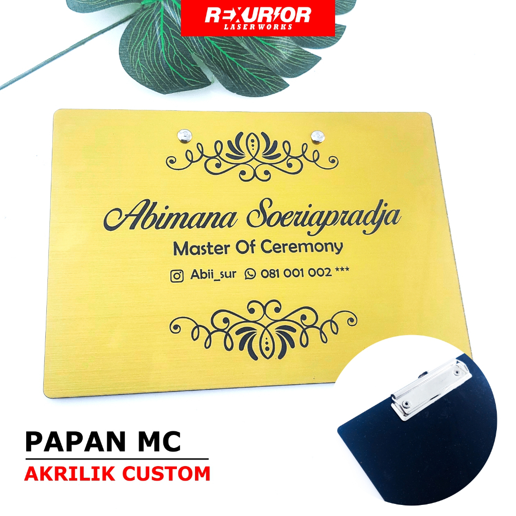 Jual Papan MC Cue Card Akrilik Custom QCard Premium Quality | Shopee ...