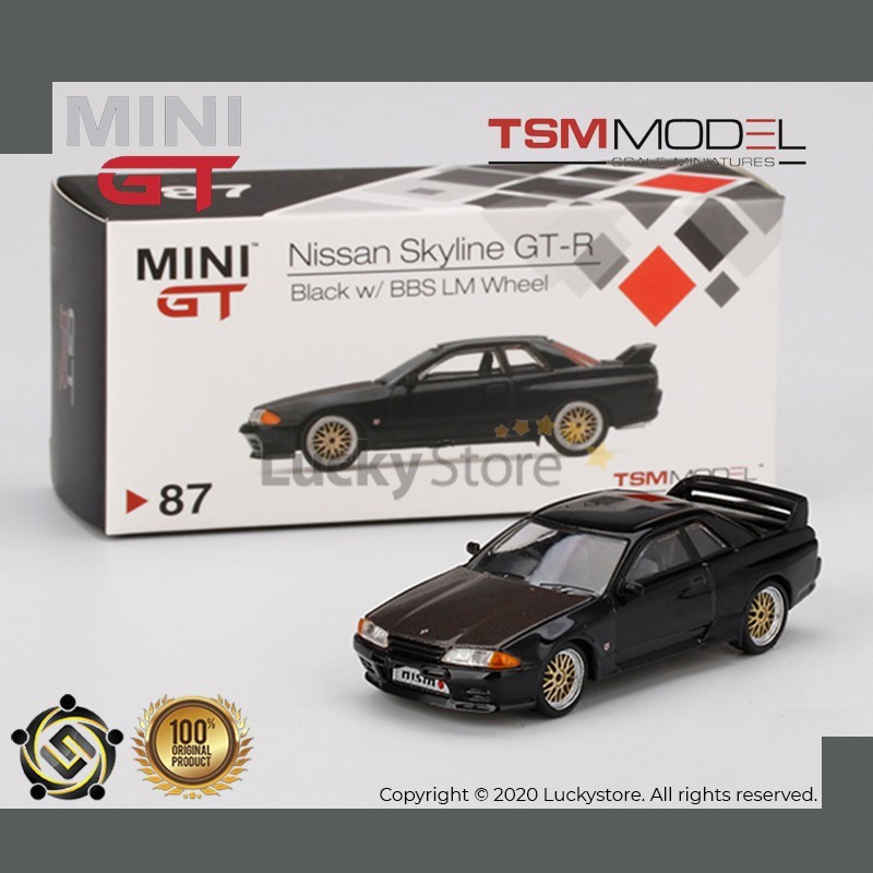Jual MINI GT MINIGT 87 Nissan Skyline GT-R R32 Black w/ BBS LM Wheels ...