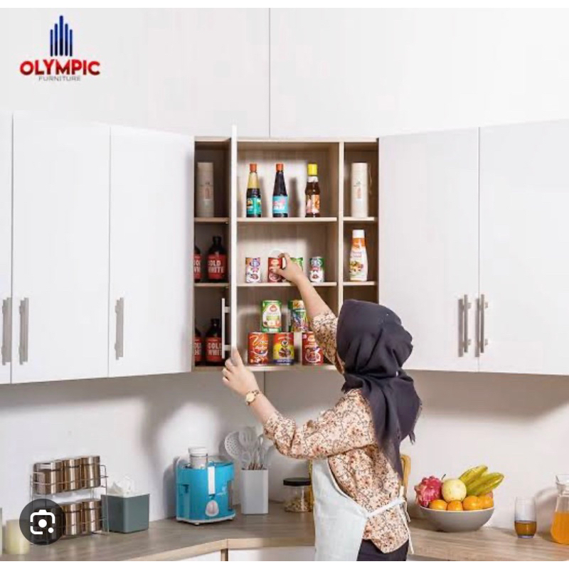 Jual KITCHEN SET MINIMALIS RAK DAPUR RAK SERBAGUNA LEMARI PENYIMPANAN ...