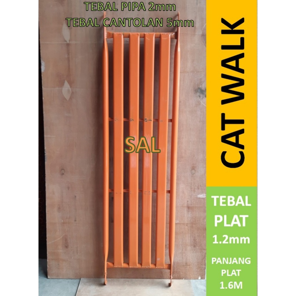 Jual Cat Walk TEBAL Pipa 2mm, TEBAL Cantolan 5mm, Panjang Plat 1.6M ...