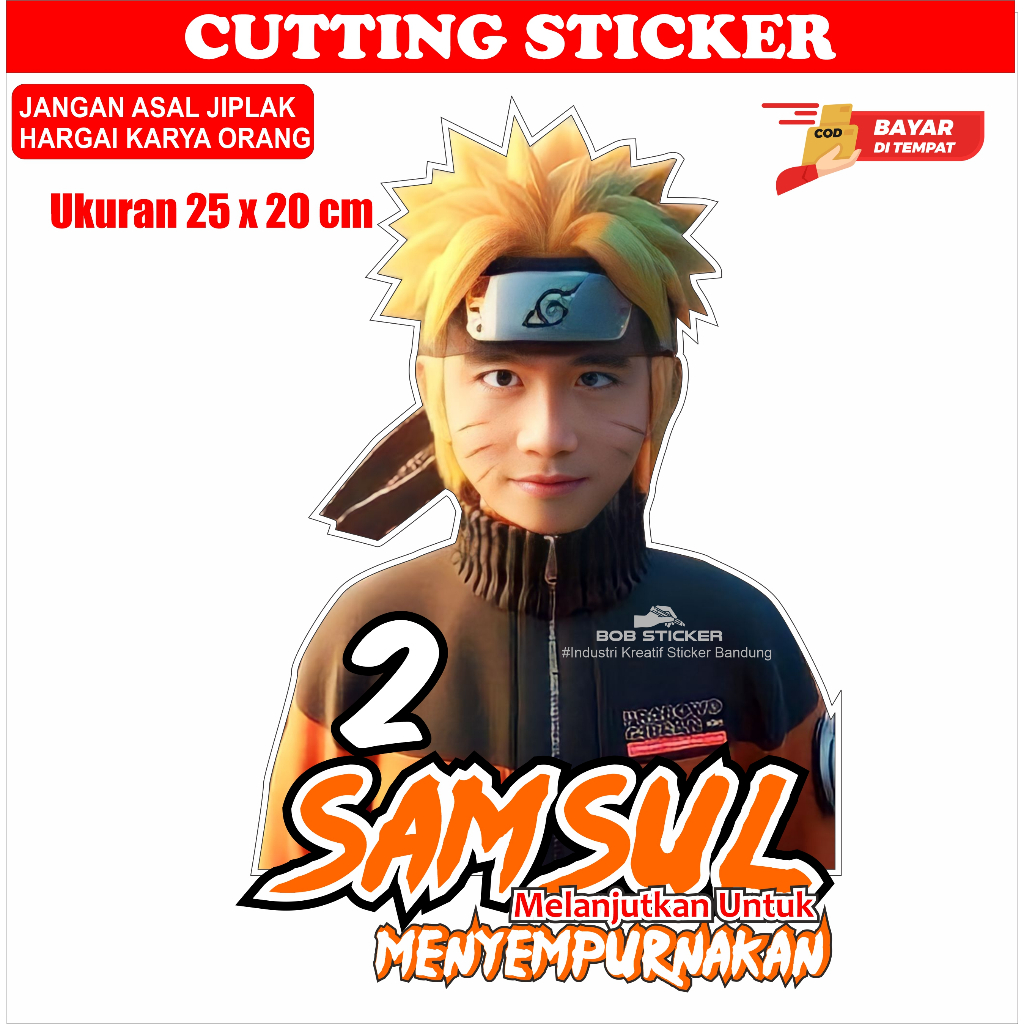 Jual stiker gibran / samsul / sticker kaca / bodi / visor | Shopee ...