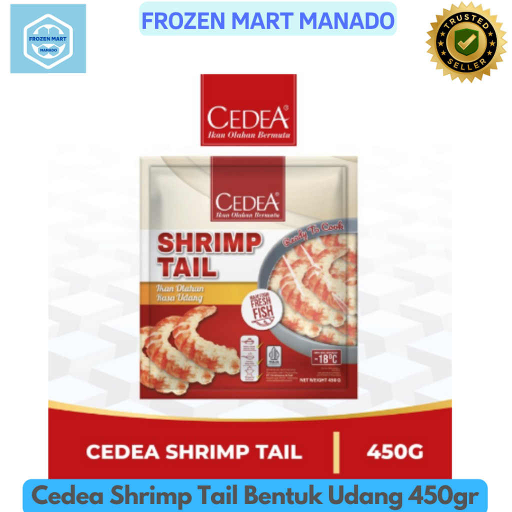 Jual Cedea Shrimp Tail Bentuk Udang 450gr - Frozen Mart Manado (Frozen ...
