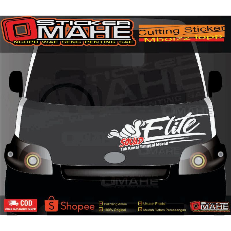 Jual cutting sticker mobil granmax kap depan pickup stiker granmax code ...