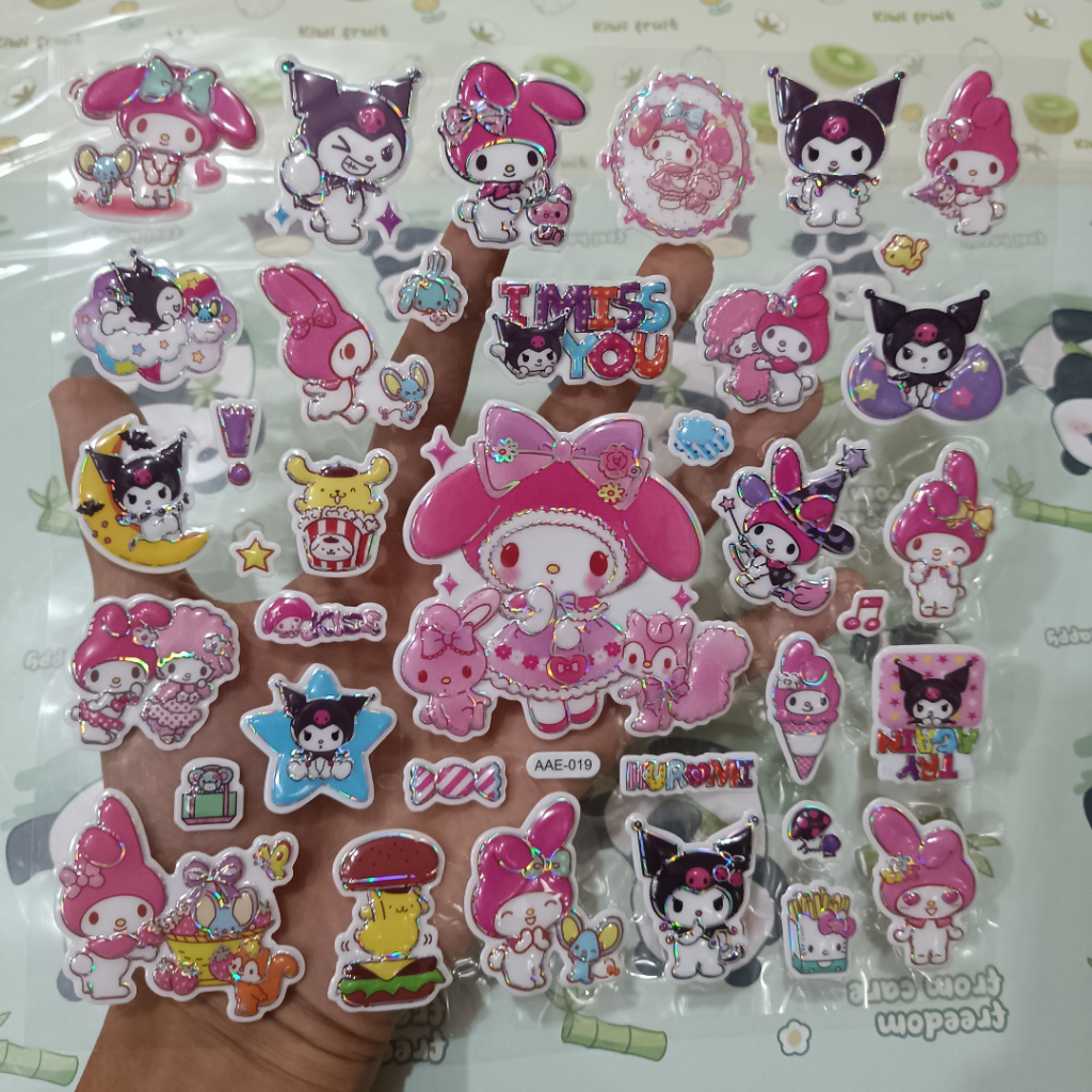 Jual Stiker Timbul Karakter / Sticker Anak Lucu 3D Pilih Tema / Mainan ...