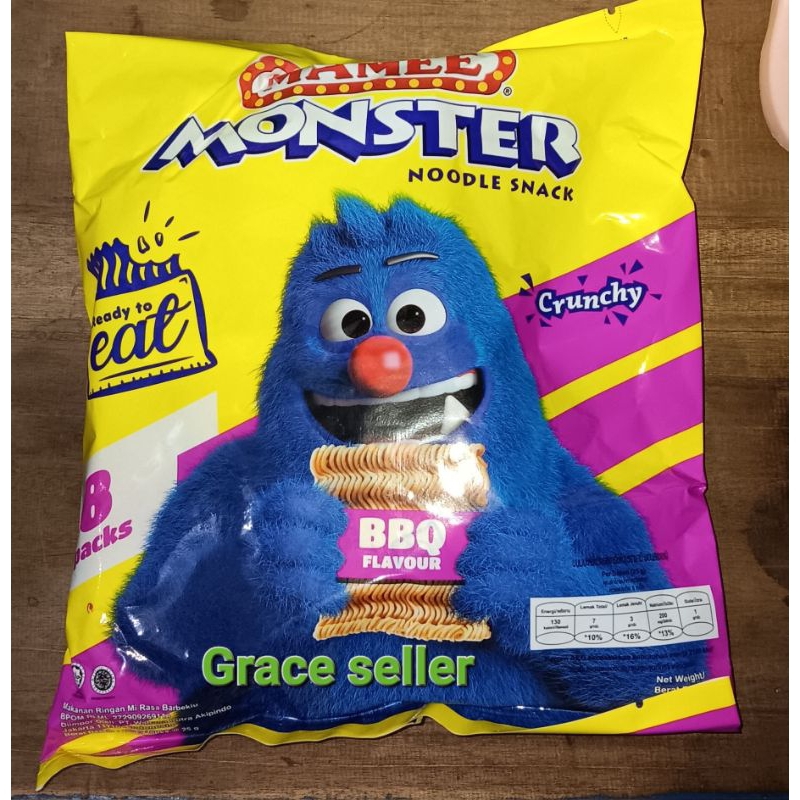Jual Mamee monster snack noodles barbeque/rasa ayam | Shopee Indonesia