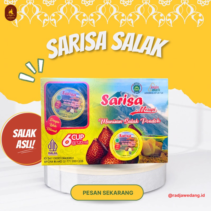 Jual [6 cup] Sarisa Salak Merapi Minuman Salak Pondoh - Oleh Oleh Jogja | Shopee Indonesia