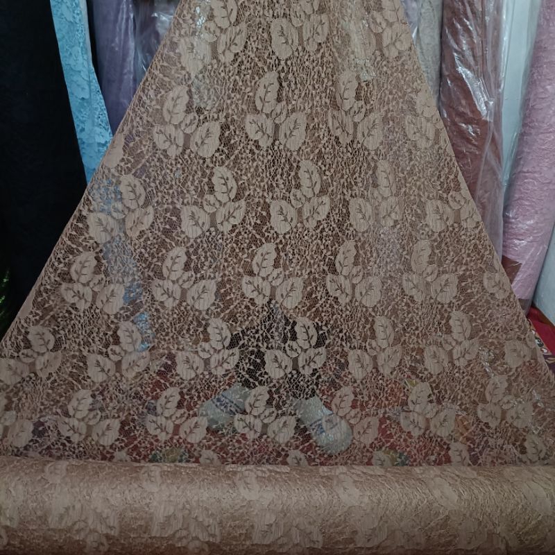 Jual Kain Brokat Lace Corneli/Kain Tile Brukat/Burakt Meteran Premium ...