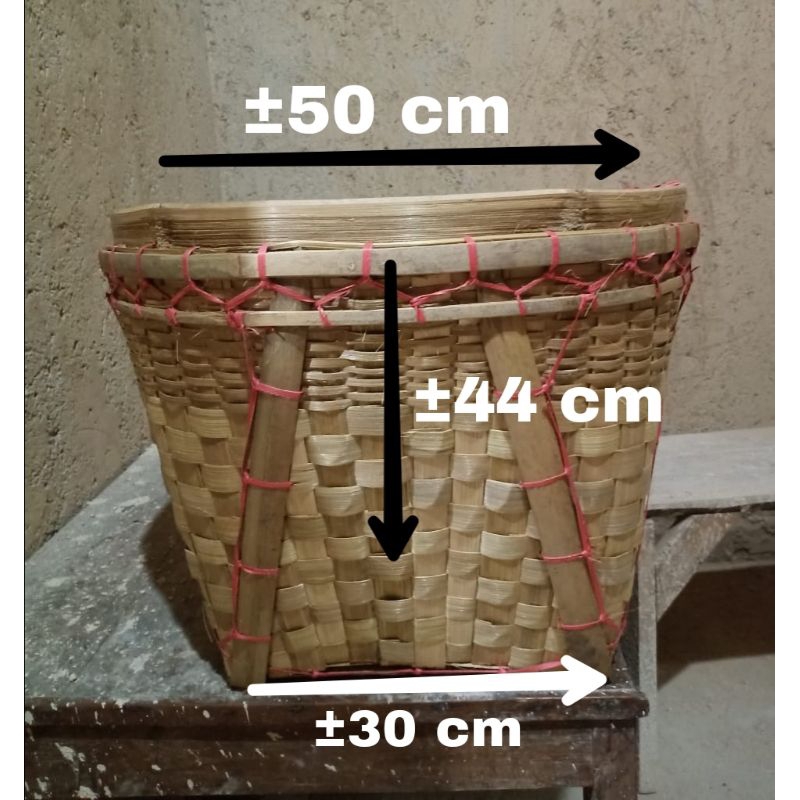 Jual Tenggok bambu besar/bakul bambu besar/dunak bambu berkualitas ...