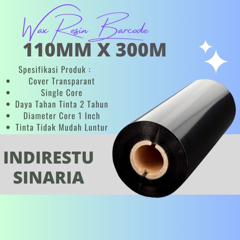 Jual Ribbon Barcode Super Wax Re Sticker Ribbon Barcode / Super Wax ...