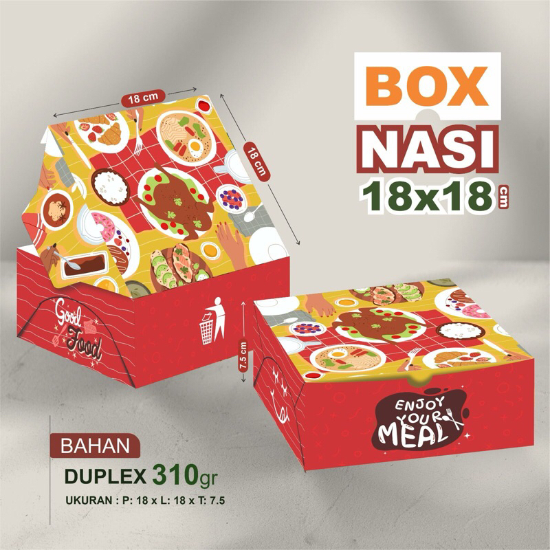 Jual DUS NASI | BOX CATERING | DUS CATERING | BOX NASI 18 X 18 | KOTAK NASI | DUS AQIQAH | DUS ...