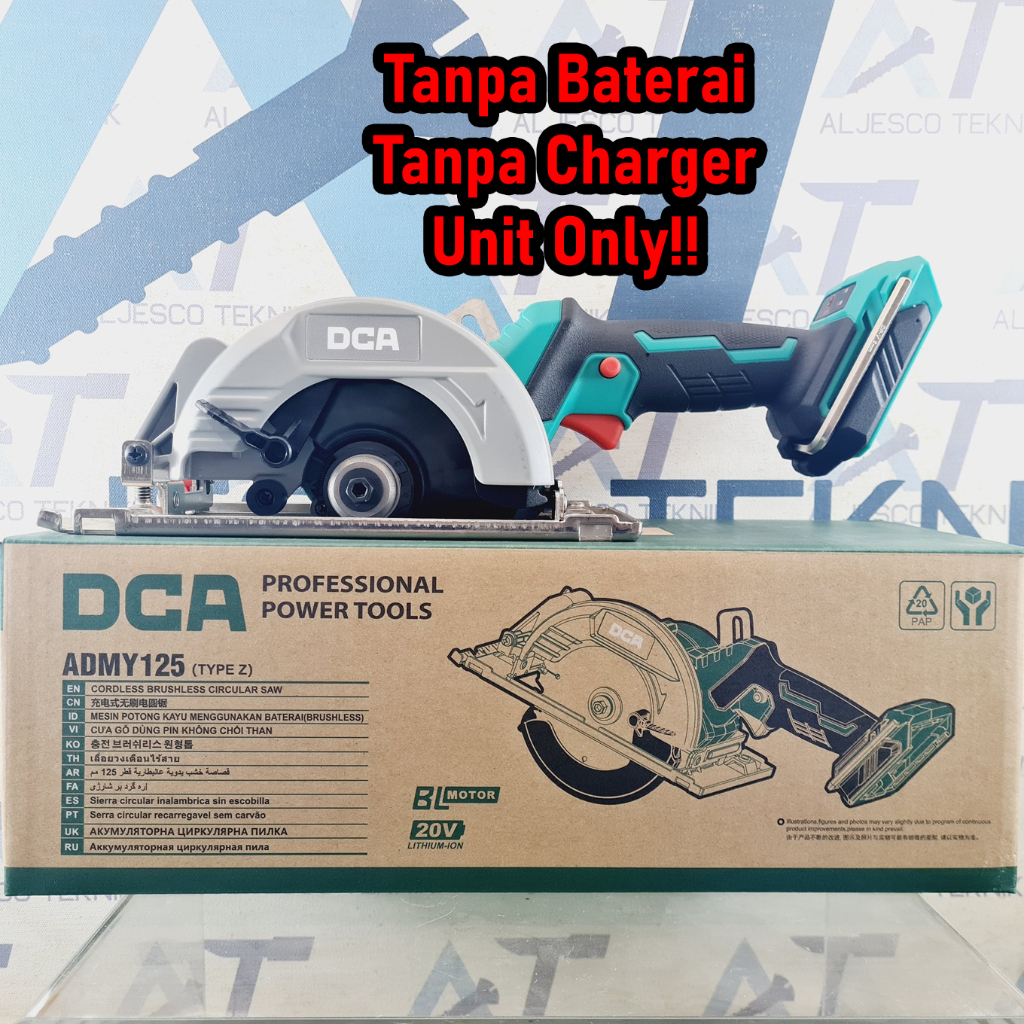 Jual Dca Admy125 Cordless Brushless Mini Circular Saw 20v Unit Only