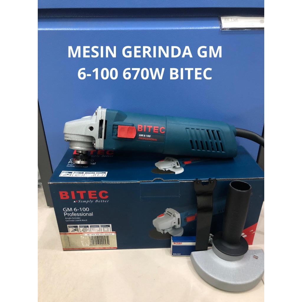 Jual Mesin Gerinda / Grinder / Gurinda 4" BITEC GM 6-100 (670W ...