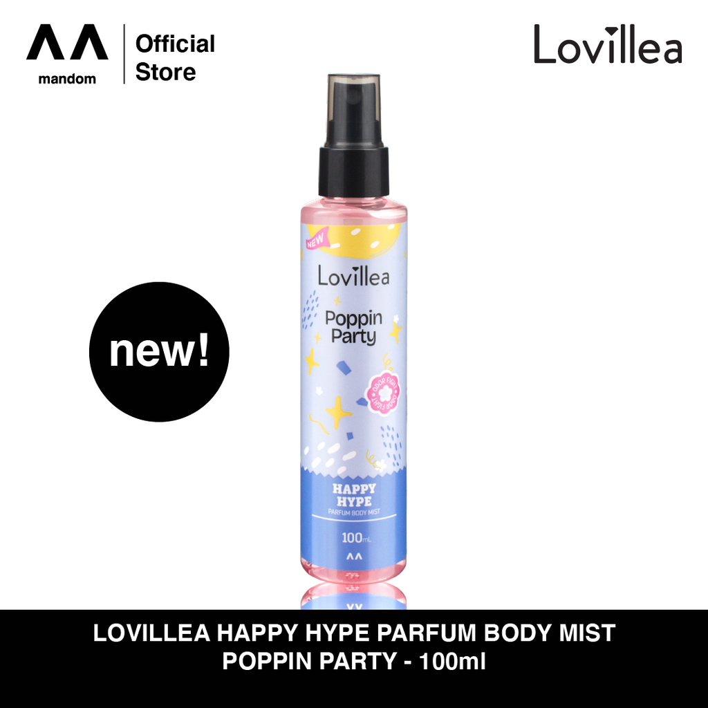 Jual LOVILLEA Happy Hype Parfum Body Mist Poppin Party 100ml | Shopee ...