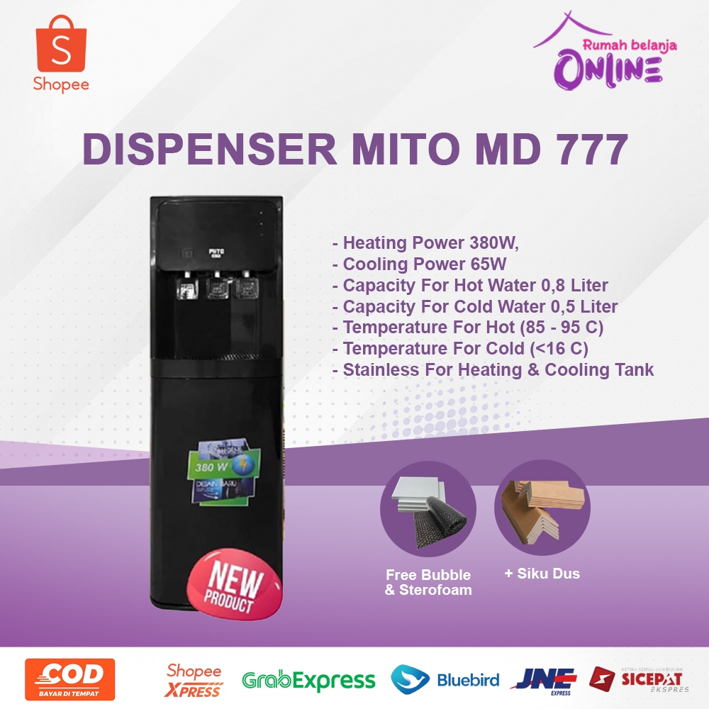 Jual Dispenser Mito MD-777 Dispenser Galon Bawah | Shopee Indonesia