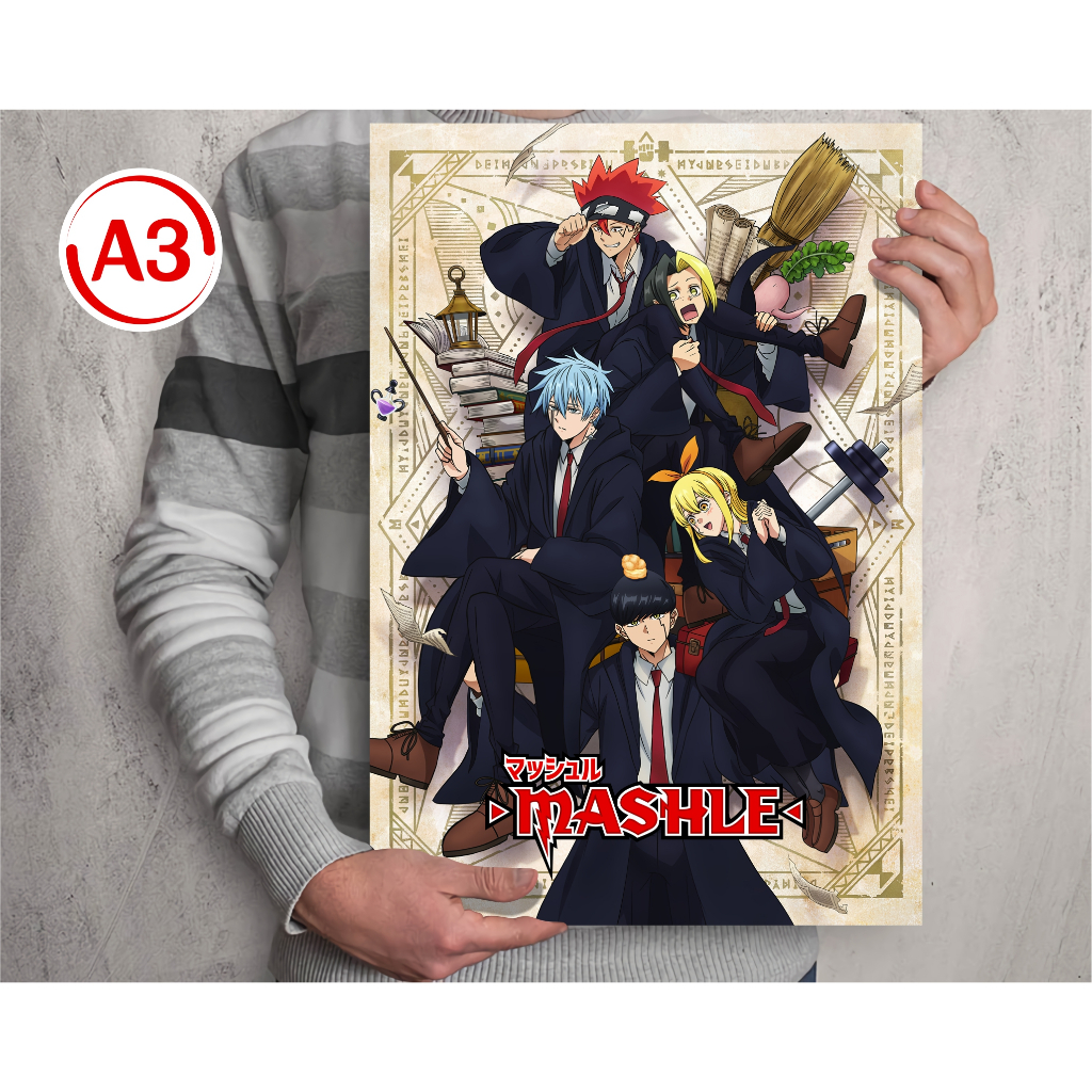 Jual Koleksi Poster A3 Anime Solo Leveling Mashle Magic and Muscle ...