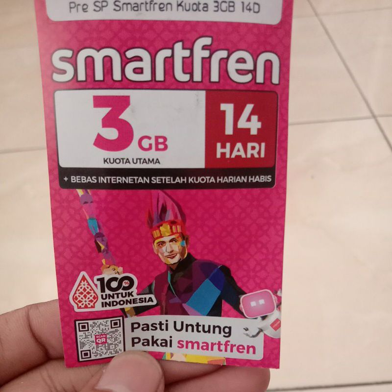 Jual KARTU SMARTFREN 3 GB 14 HARI FULL ORI 24 JAM | Shopee Indonesia
