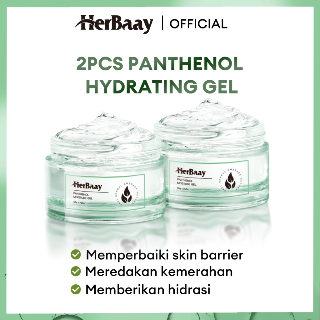 Jual HerBaay [BPOM] Panthenol Moisture Gel - Hydrating Gentle Soothing ...