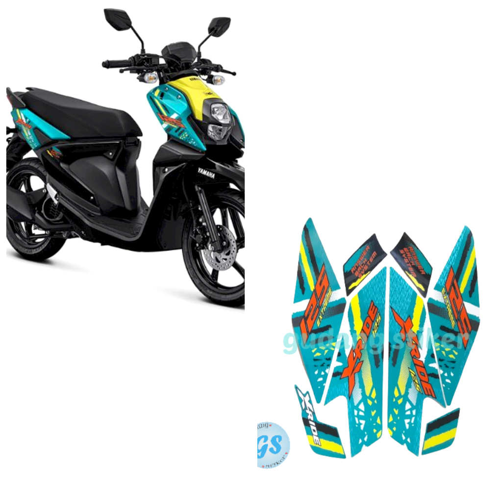 Jual STRIPING STICKER LIS BODY MOTOR YAMAHA XRIDE 125 TAHUN 2023 2024 ...