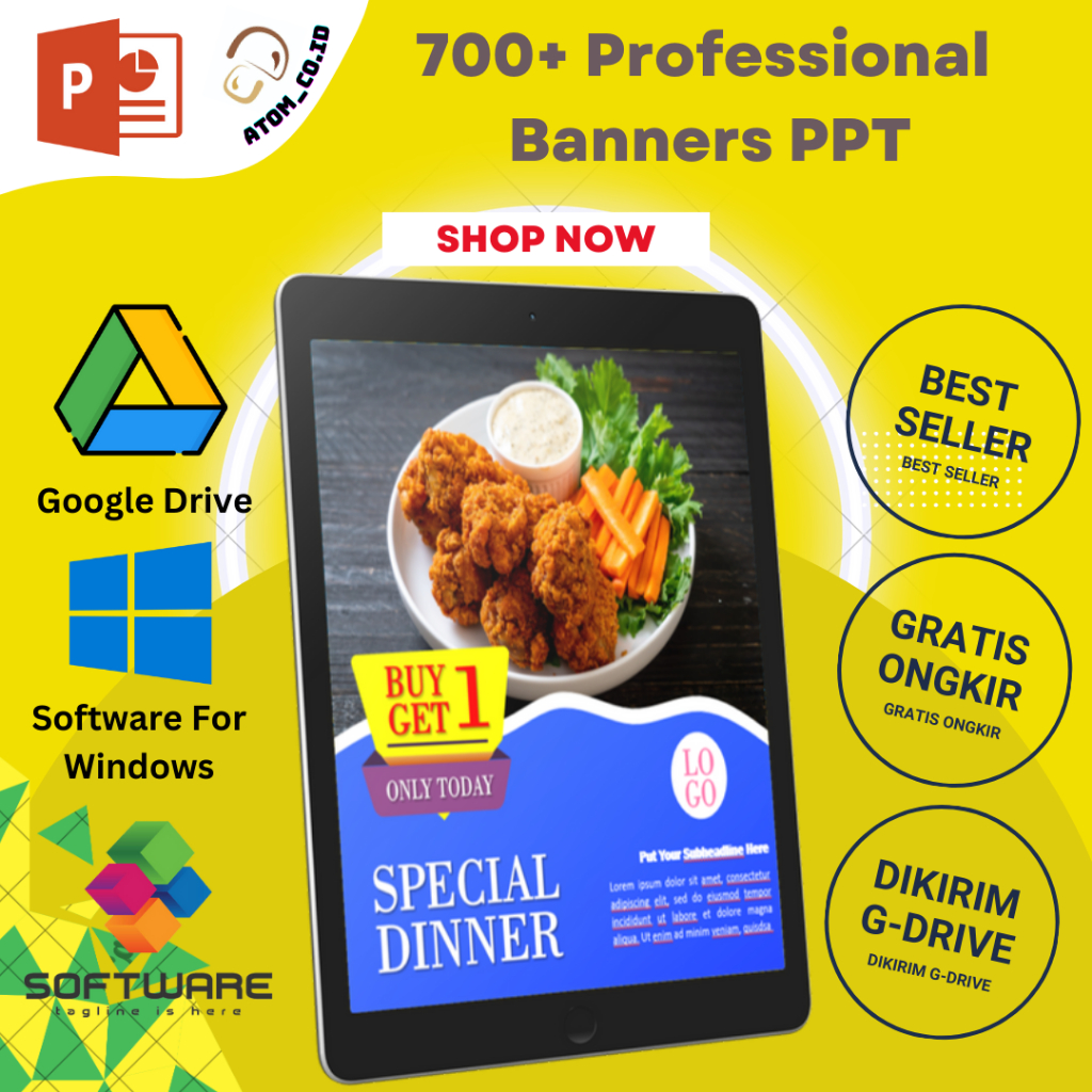 Jual 700+ Professional Banners For PowerPoint | Template PowerPoint | Shopee Indonesia