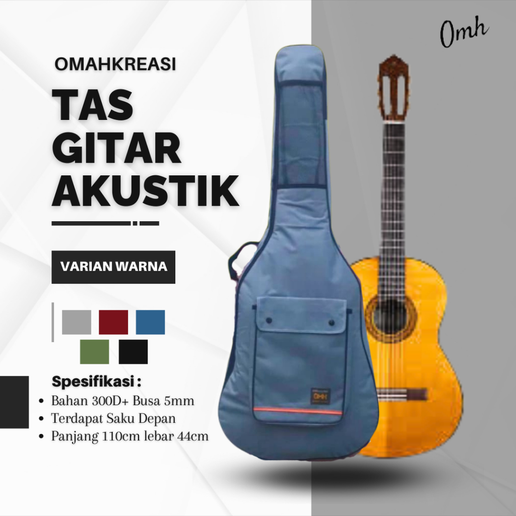 Jual Tas Gitar Akustik Ukuran Jumbo 4/4 / Tas Gitar Akustik / Softcase ...