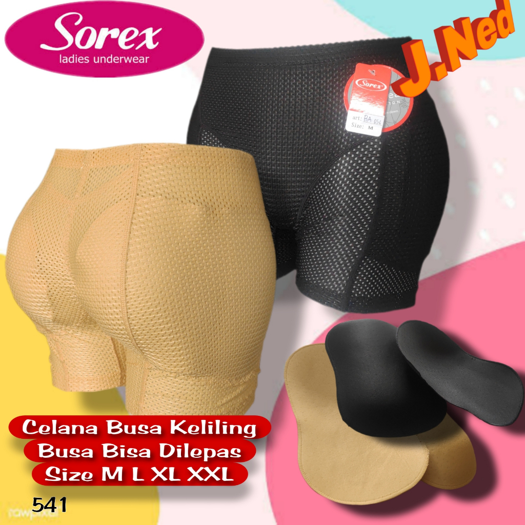 Jual J541 Sorex Celana Dalam Busa Bokong dan Pinggul, Pantat Palsu Wanita, Cd Busa Keliling Size ...