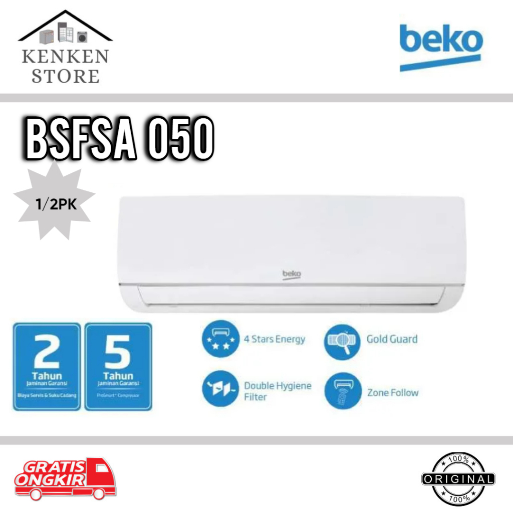 Jual AC BEKO 1/2PK BSFSA 050 358WATT | Shopee Indonesia