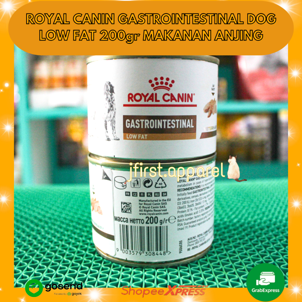 Jual ROYAL CANIN GASTROINTESTINAL DOG LOW FAT 200G | MAKANAN ANJING RC ...