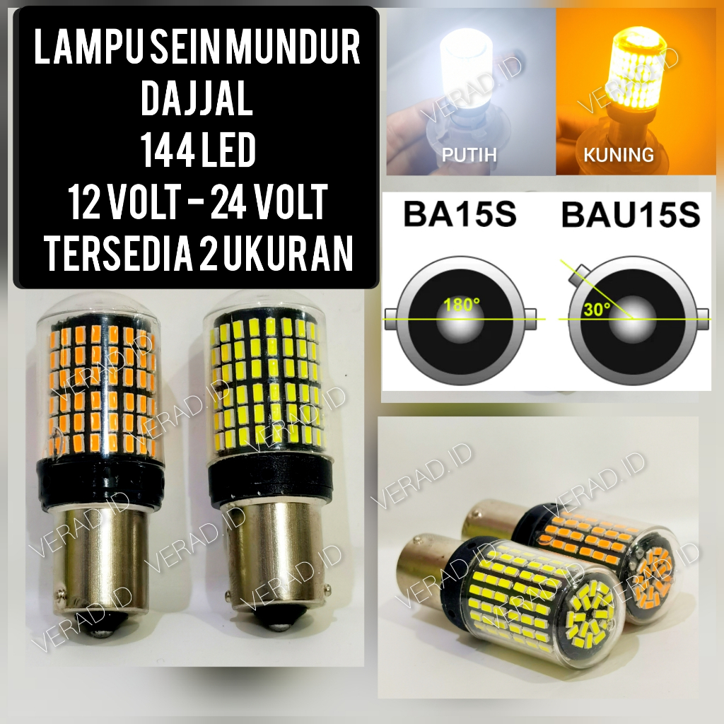 Jual LAMPU LED MUNDUR SEIN 1 KAKI DAJJAL 144 LED 1156 CANBUS BA15S ...