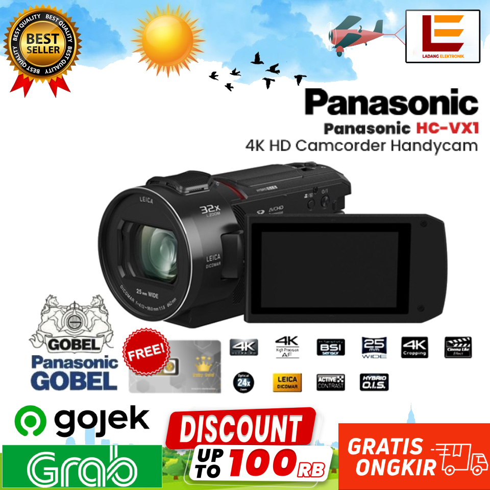 Jual Panasonic HC-VX1 4K HD Camcorder Panasonic HCVX1 Handycam Garansi ...