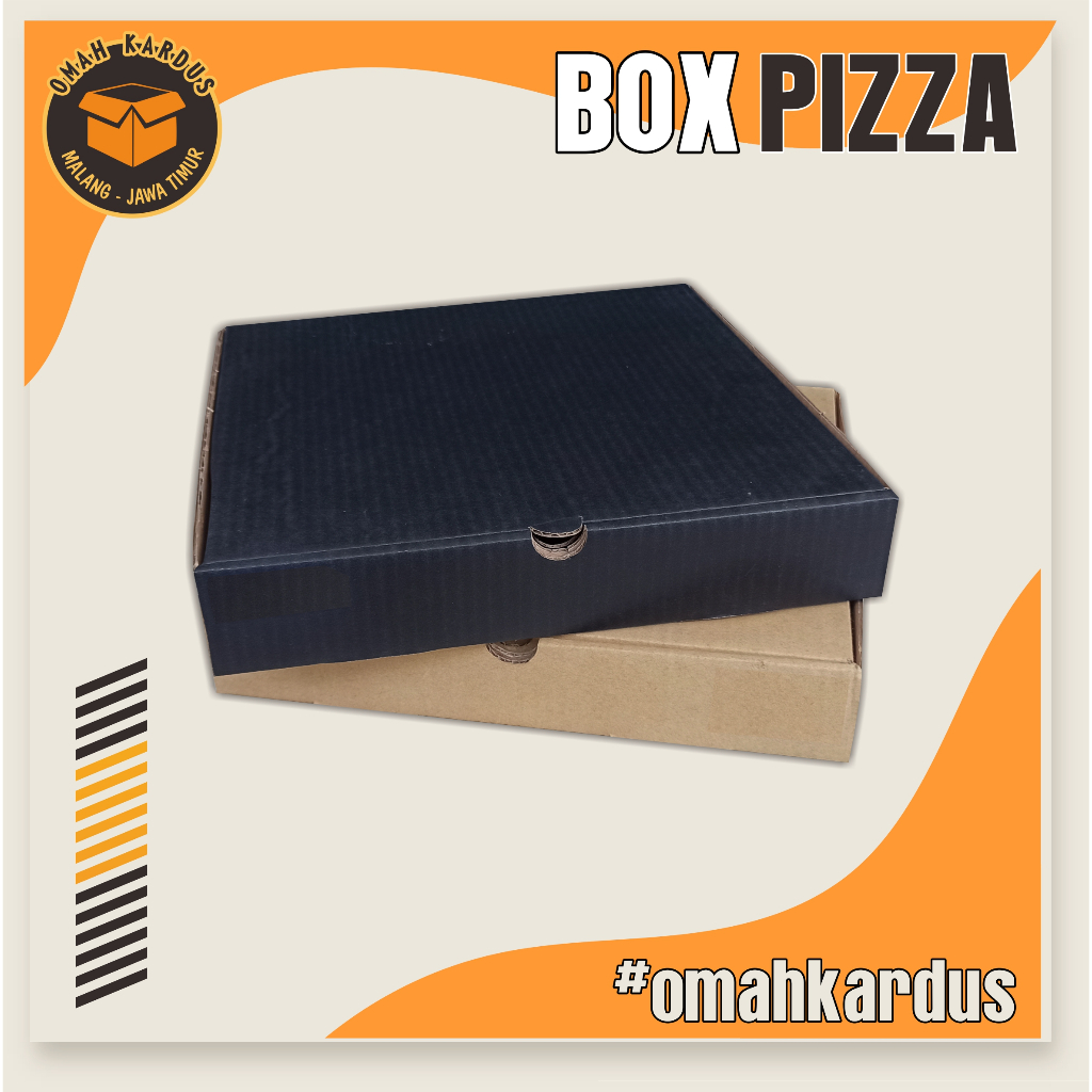 Jual Box Pizza/Hampers 28x28x5 cm / kardus box polos / kardus hampers ...
