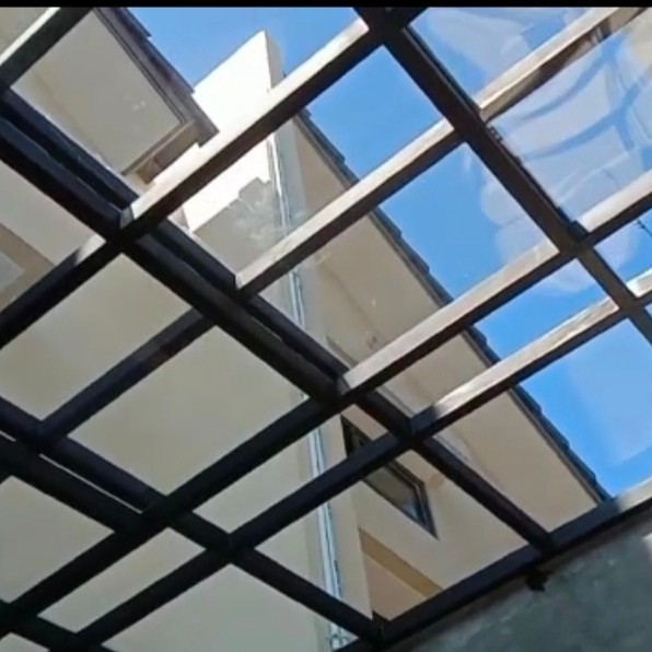 Jual Kanopi sliding manual atap kaca tempered | Shopee Indonesia