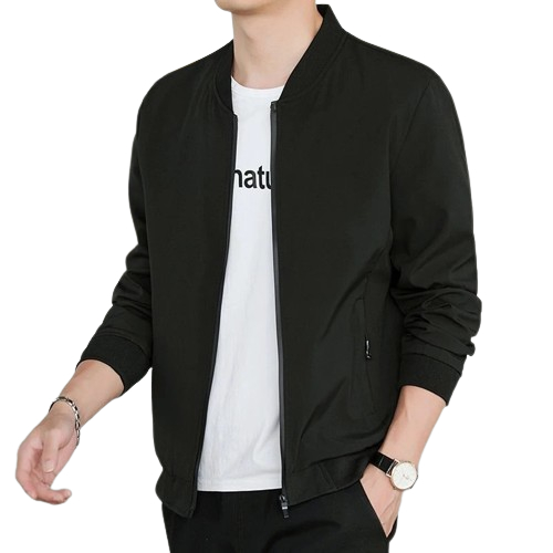 Jual Jaket bomber polos zipper waterproof - bomber jacket pria - jaket ...