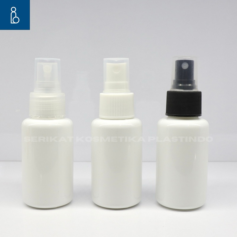 Jual BOTOL SPRAY 60 ML PUTIH TUBULAR / BOTOL PLASTIK 60 ML PUTIH ...