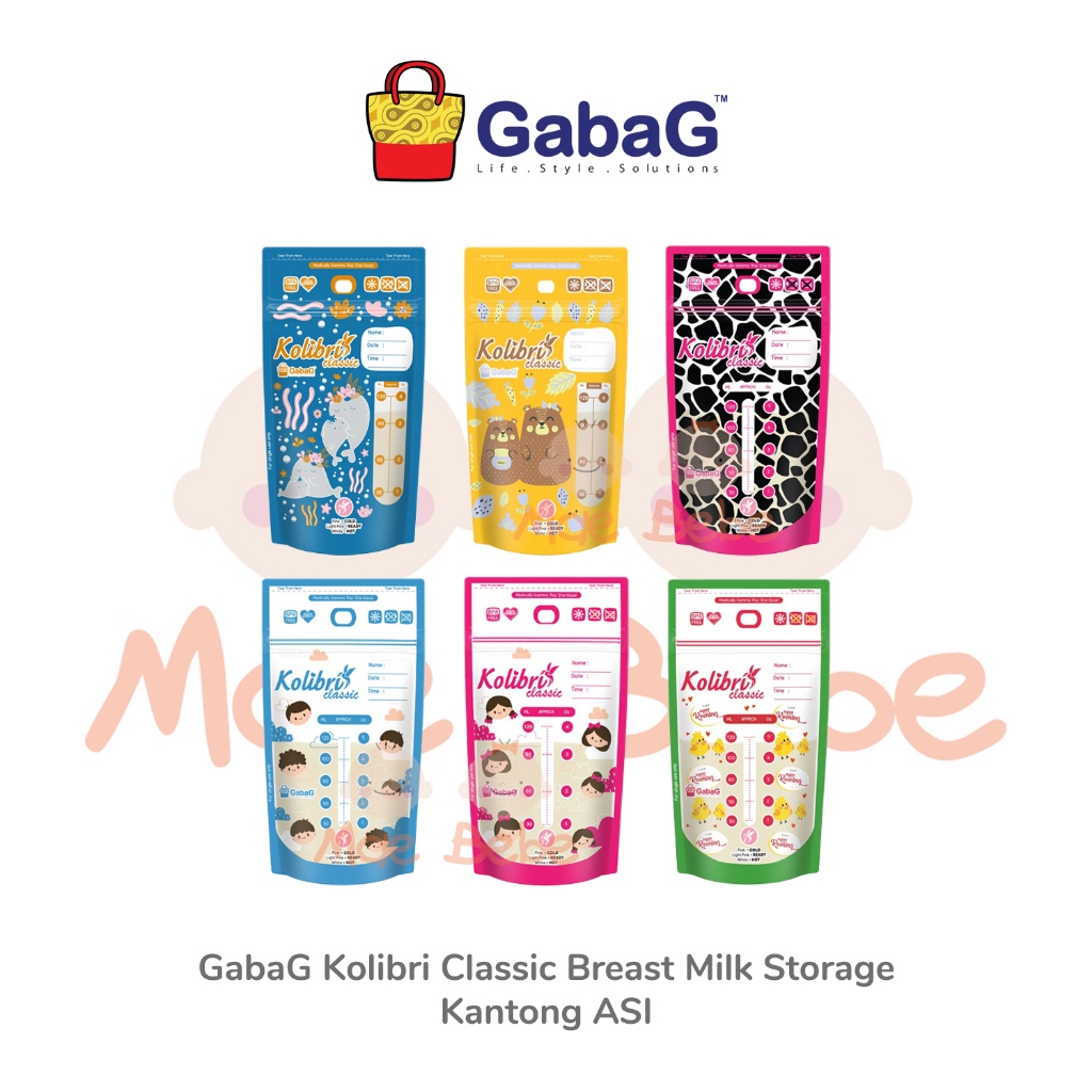 Jual GabaG Kolibri Classic Breast Milk Storage Bag Kantong ASI | Shopee ...