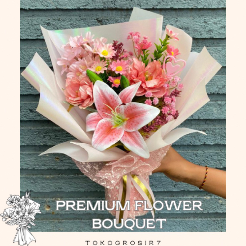 Jual PREMIUM FLOWER BOUQUET BUKET BUNGA PERNIKAHAN / BUKET WISUDA ...