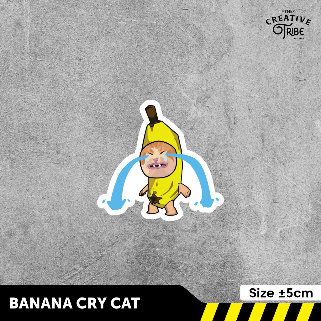 Jual Meme Cat - Sticker Vinyl Die Cut - Stiker Laptop Motor Mobil Botol ...
