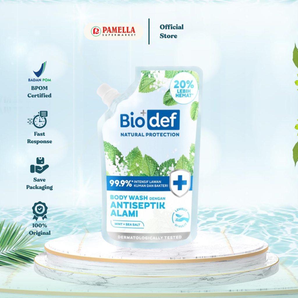Jual Biodef Body Wash Reffil Pouch 400ML - Green Tea/Sea Salt/Yuzu ...