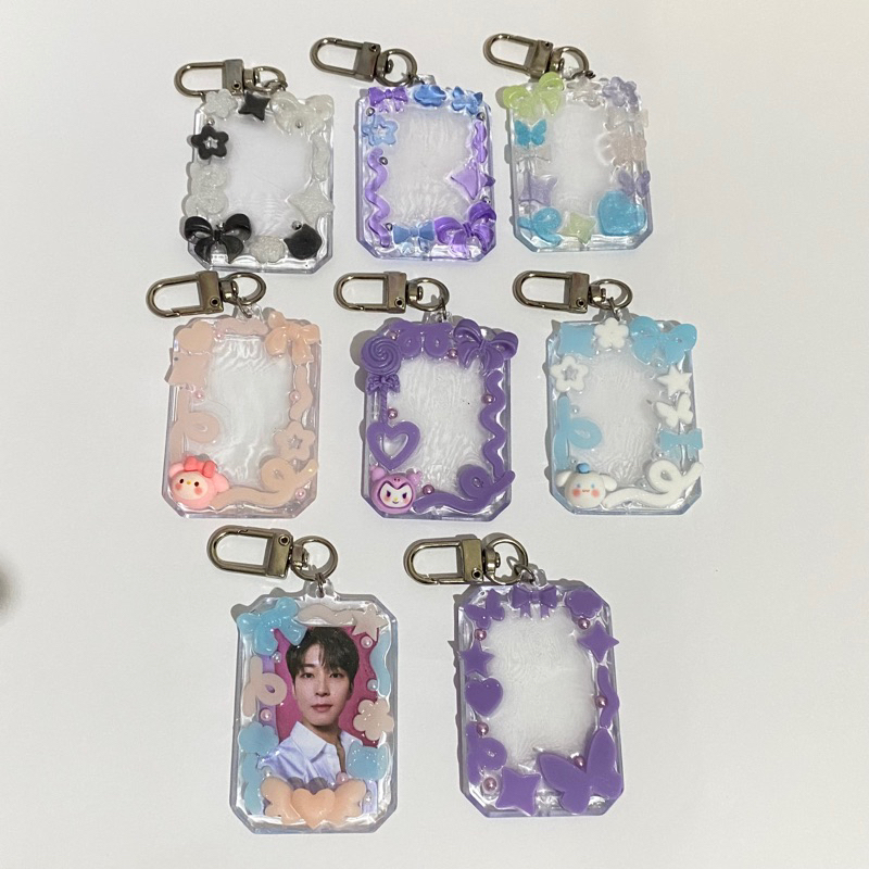 Jual ID Photo Keychain Holder Resin Akrilik Acrylic Gantungan Kunci ...