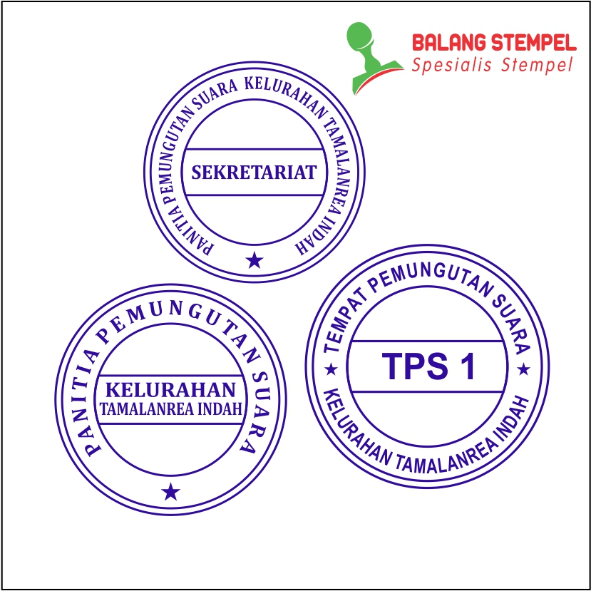 Jual Stempel KPPS Cap Kartu Suara Stampel TPS PPS Pemungutan Suara ...