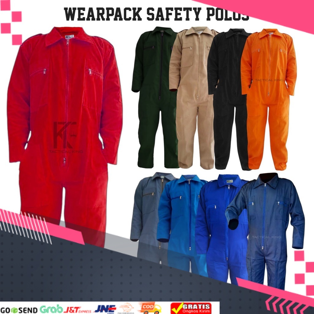 Jual Wearpack Safety Polos / wearpack bengkel / seragam kerja proyek ...