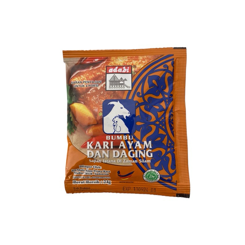 Jual ADABI BUMBU KARI AYAM DAN DAGING 24g | Shopee Indonesia