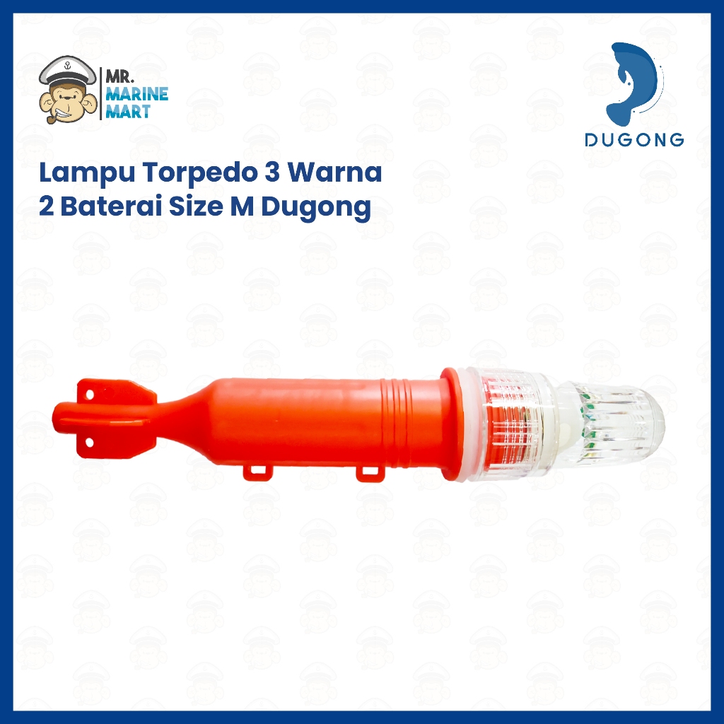 Jual Lampu Torpedo Nelayan 3 Warna 2 Baterai (Size M) Merk Dugong | Shopee Indonesia