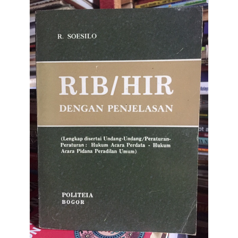 Jual RIB HIR DENGAN PENJELASAN R SOESILO | Shopee Indonesia